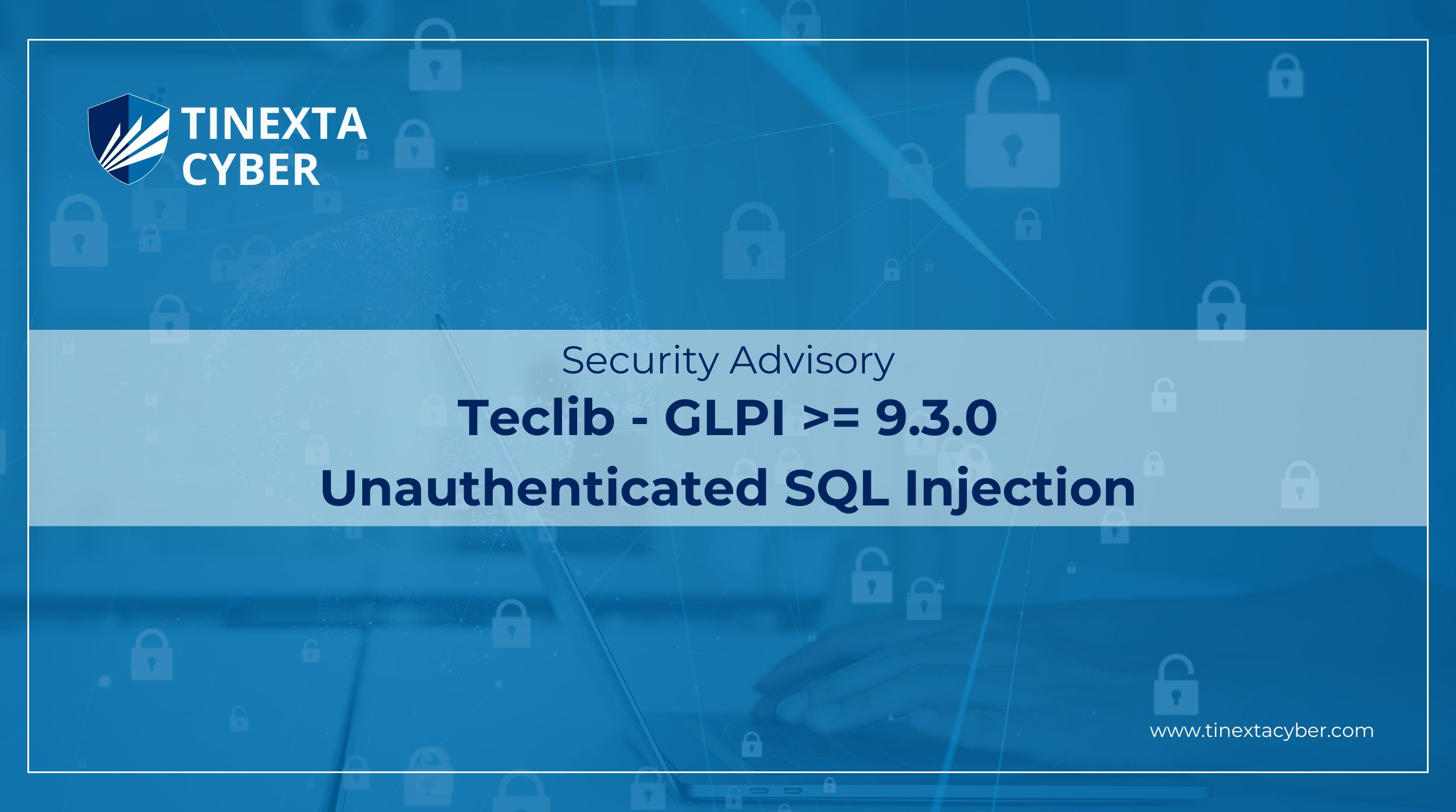 Tinexta Cyber - Security Advisory: Teclib – GLPI >= 9.3.0 (CVE-2022 ...